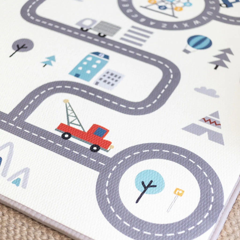 Tayla Jean Grey Brush Stroke & Road Play Mat – Kido Co.